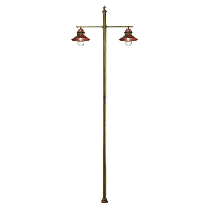 Como Twin Lamp Post with Capped Bell - Christophe Living