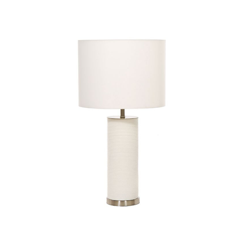 Texture Table Lamp in White - Christophe Living