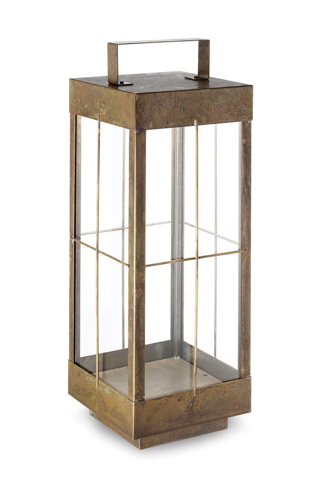 Luminare Cross Lantern Tall in Brass | Christophe Living
