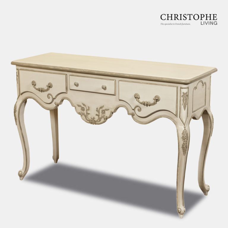 French provincial Hall Tables | White & timber | Australia wide delivery