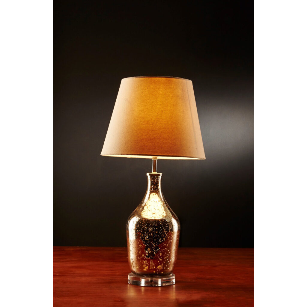 Modern Burette Table Lamp Small in Mercury - Christophe Living