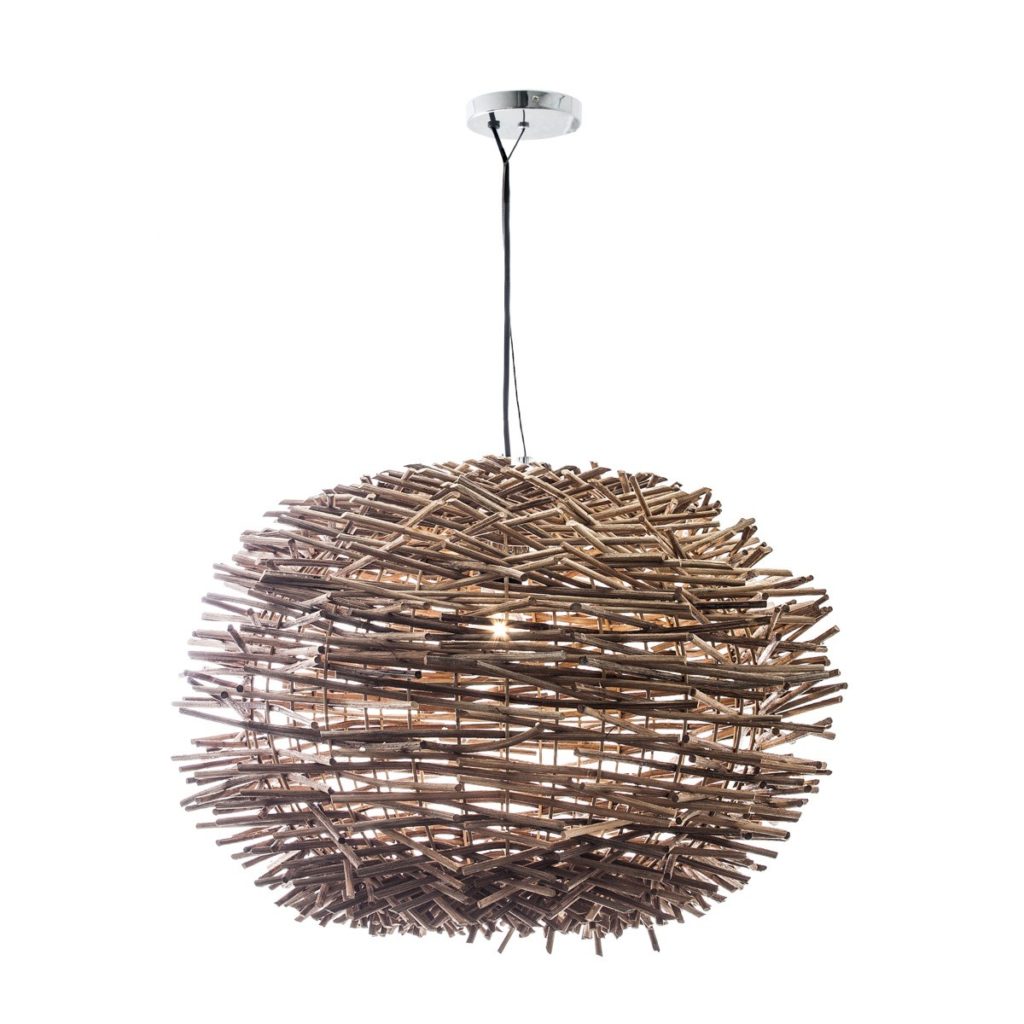 Cross Hatch Round Pendant Light - Christophe Living