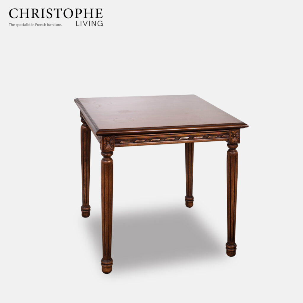 French Provincial Side Table Walnut - French Furniture | Australia Wide