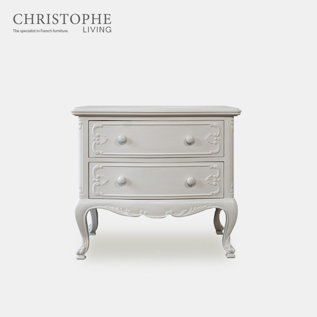 White French Bedside Table - French Provincial Furniture Australia